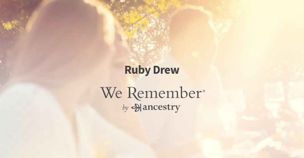Ruby Drew 1893 1959 Obituary